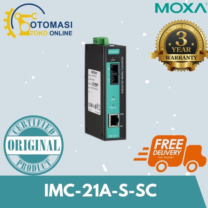 Jual MOXA media converters IMC-21A-S-SC - Jakarta Pusat - Toko Online Otomasi | Tokopedia