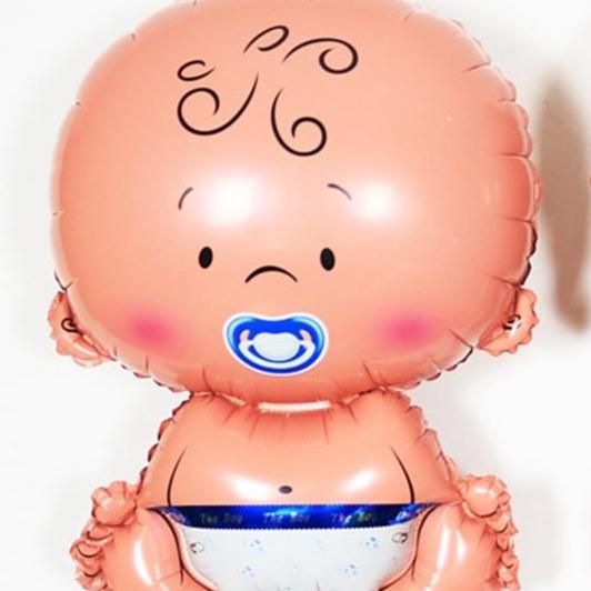 Jual Baby Duduk Foil Balon/Balon Karakter Bayi/Balon Baby Shower Boy ...