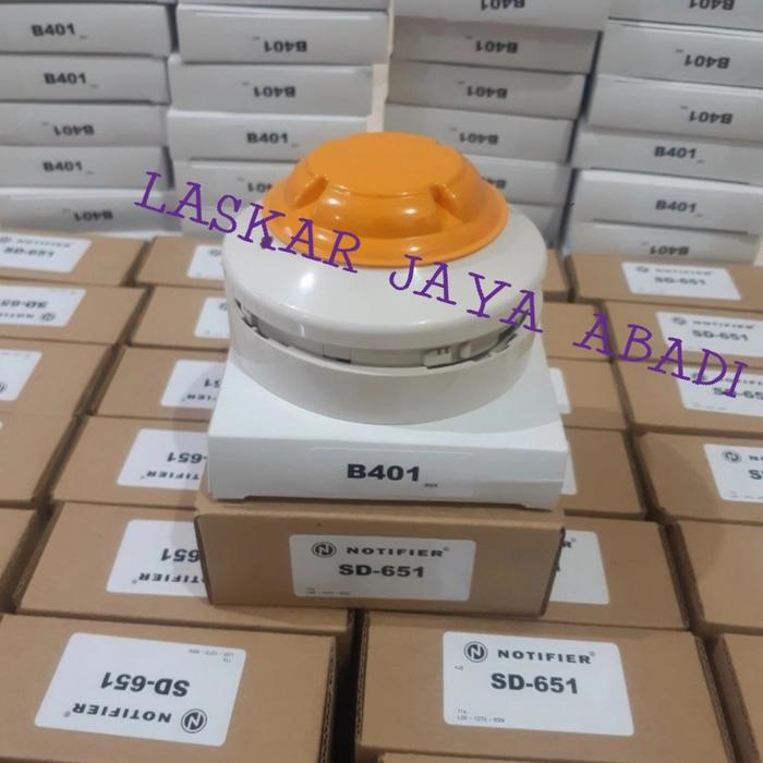 Jual PROMO SMOKE DETECTOR NOTIFIER SD-651 + B401 SMOKE DETEKTOR SD651 ...