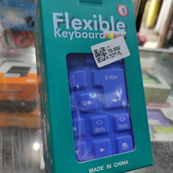 Jual Keyboard Luar External USB FLEXIBLE Karet USB KEYBOARD Laptop ...