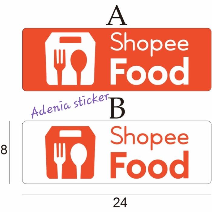 Jual stiker Shopeefood - Kota Tangerang - Adeniasticker | Tokopedia