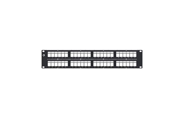 Jual Amp Commscope Discrete Blank Patch Panel+ Modular Jack 48 Port Di ...