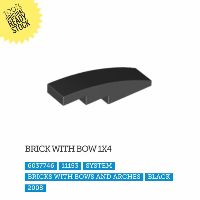 Jual Lego Part 61678 Slope, Curved 4 x 1 - Hitam - Jakarta Selatan ...