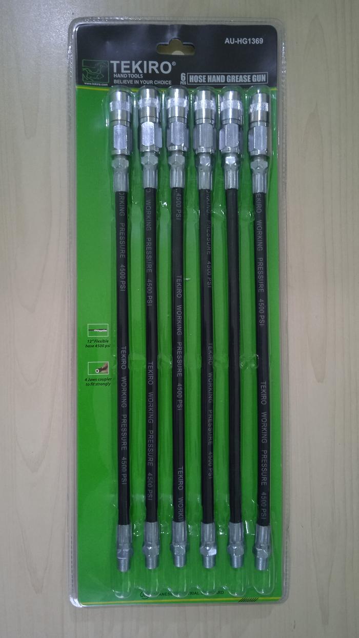 Jual TEKIRO SELANG POMPA GEMUK 6PCS / HOSE HAND GREASE GUN (AU-HG1369 ...