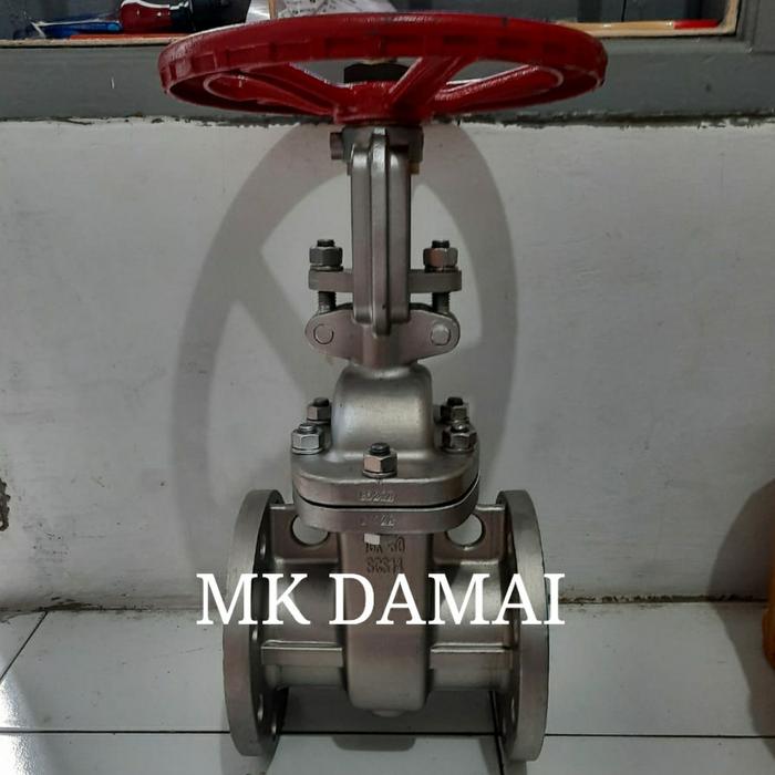 Jual Gate valve SS 316 Jis 10k 3"inch / Gate valve stainless 10k-80 ...