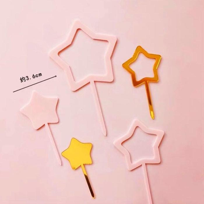 Jual Birthday Topper Star Acrylic Topper Ulang Tahun Bintang Akrilik ...