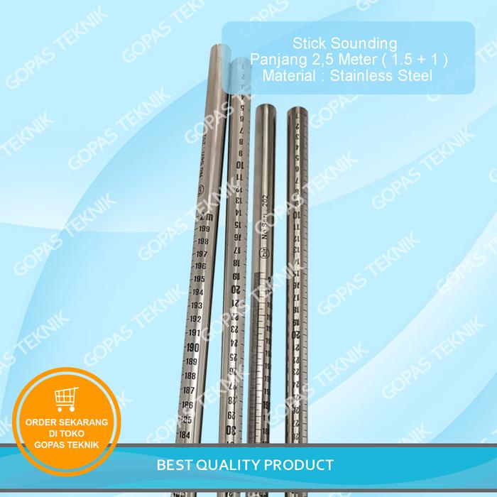 Jual Stick Sounding Stainless Steel 2,5 Meter, Deep Stick Stainless ...