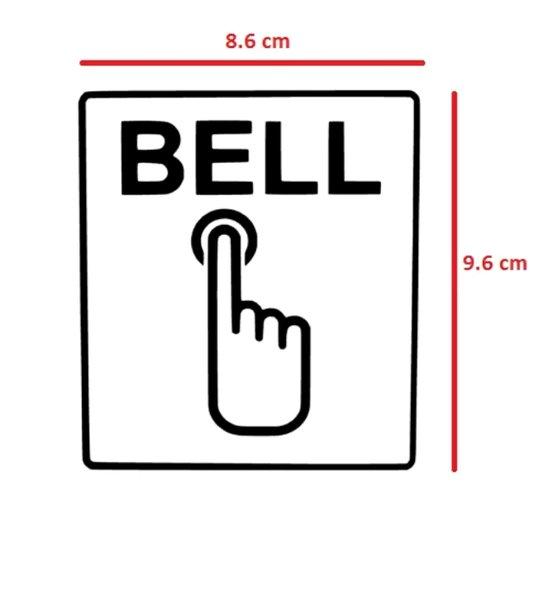 Jual Sticker Bell Rumah Vinyl Stiker Tempel Tanda Bel Penunjuk Tahan ...