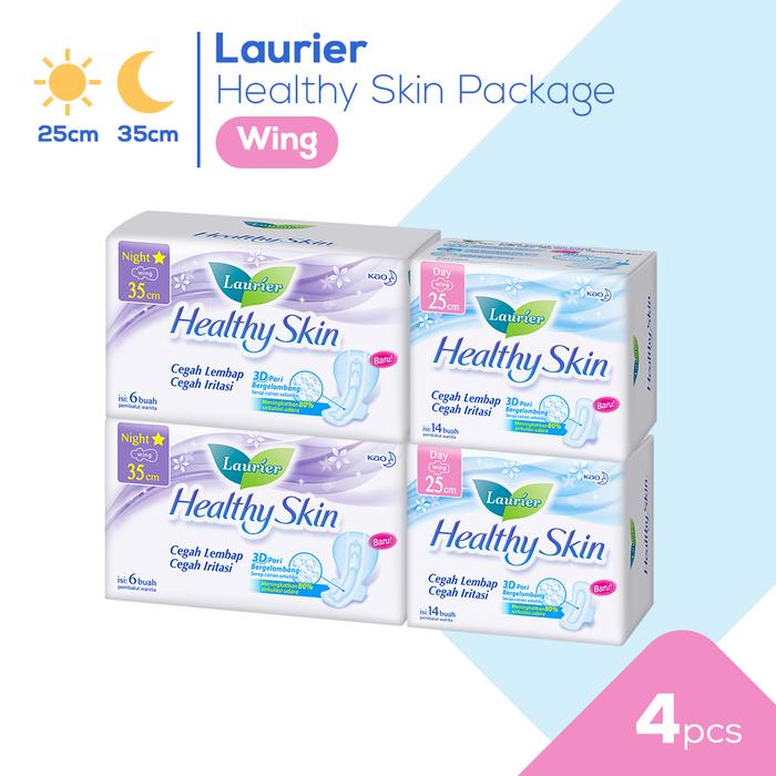 Promo Laurier Healthy Skin Day & Night Package - Pembalut Wing - - KAO ...