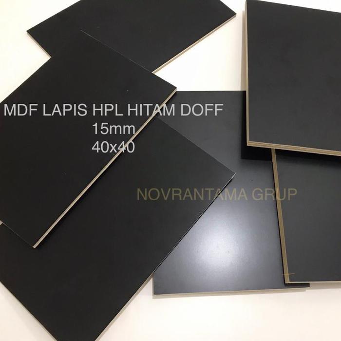 Jual Papan MDF 15mm lapis HPL hitam doff ukuran 40x40 cm - Kota ...