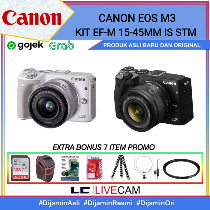 Jual CANON EOS M3 KIT 15-45MM IS STM / KAMERA CANON M3 KIT 15-45MM STM ...