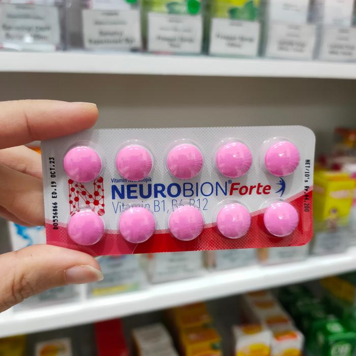 Jual Neurobion Forte Pink Isi 10 Tablet / Strip Original Merck ...