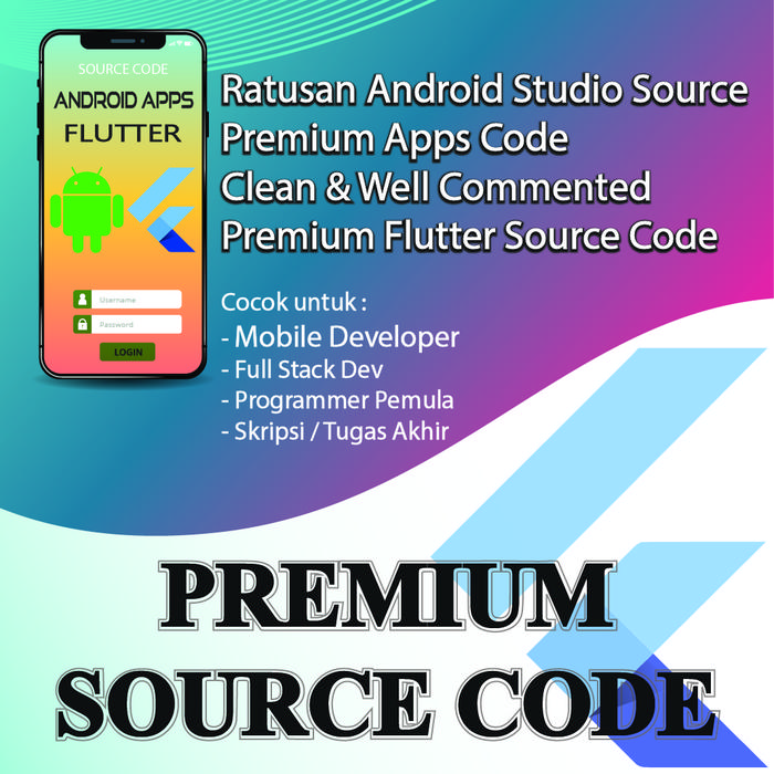 Jual Source Code Flutter Terbaik dan Ratusan Android Studio - Update ...