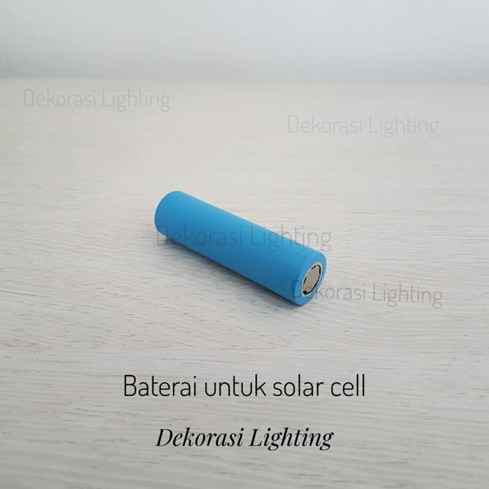 Jual baterai untuk lampu solar cell tenaga surya 3.7v 2200mah - Jakarta ...