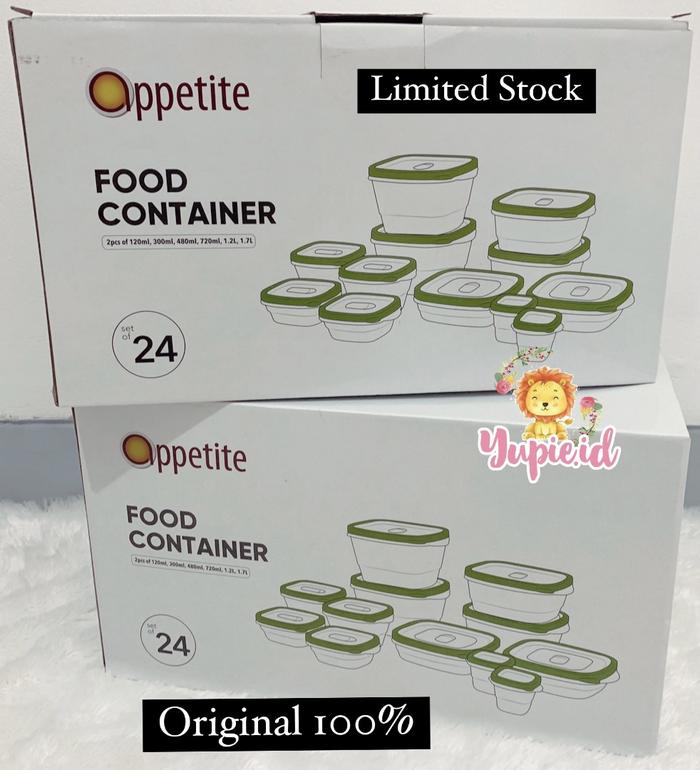Jual Oppetite informa food container gift set / tempat penyimpanan ...