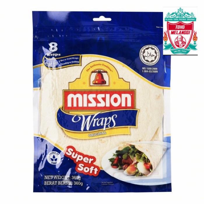 Jual Mission Wraps Original Super Soft 8pcs 360 gr Tortilla Tortila ...