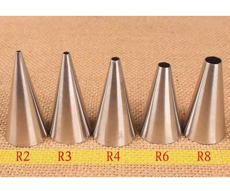 Promo Spuit Isi 5pcs Tulis Bulat Nozzle Piping Icing Kue Art Nozzle ...