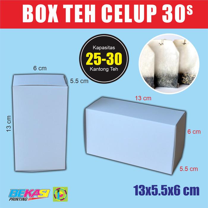 Jual Kotak Box Polos Dus Kemasan Teh Celup Uk 13x5.5x6 cm u/ 25-30 ...