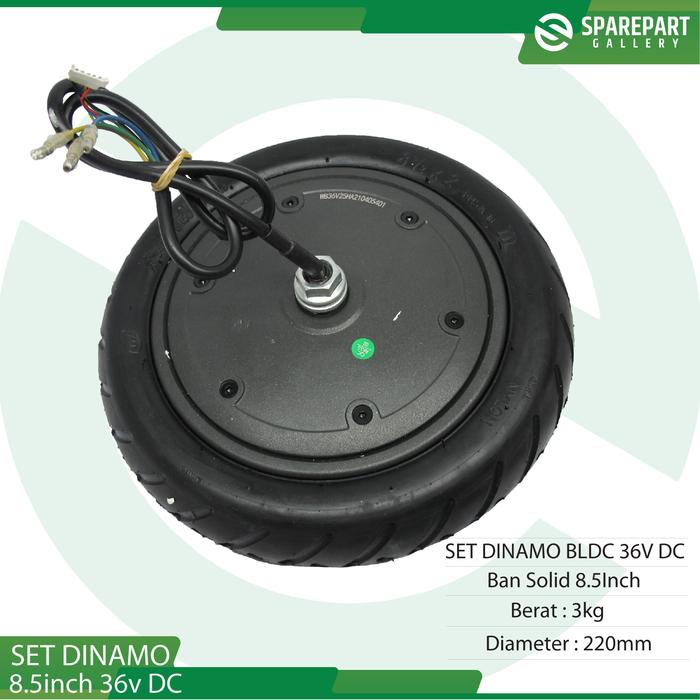 Jual Dinamo bldc 8.5inch 36v DC with tire skuter listrik otoped motor ...