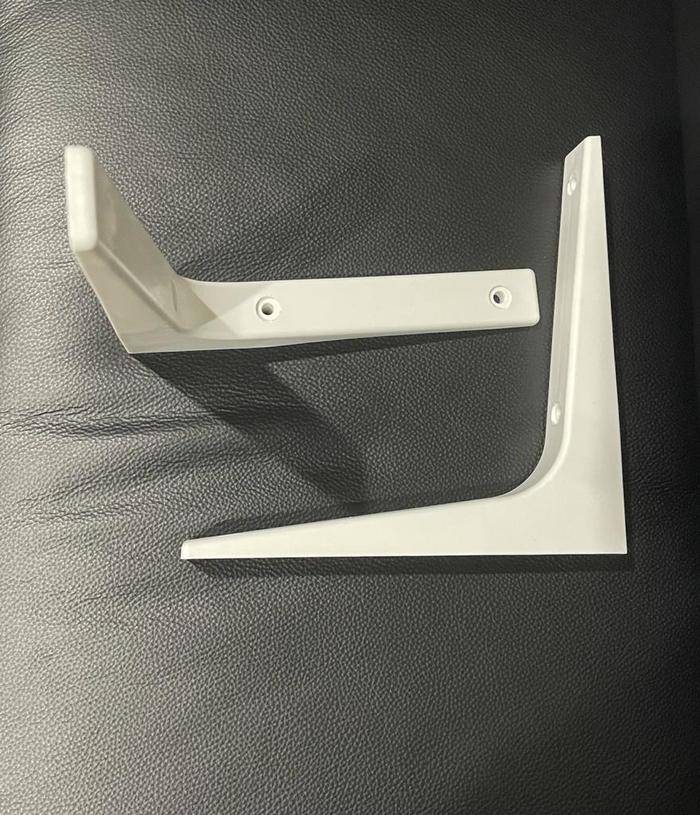 Jual Braket Dinding Model Siku Untuk Papan Rak Kayu Warna Putih - Kota ...