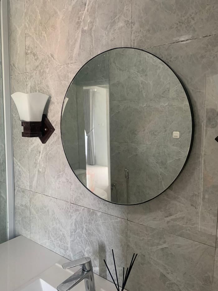 Jual Round Mirror - Bingkai Besi - Rustic Brown, 100cm - Kab. Bogor ...