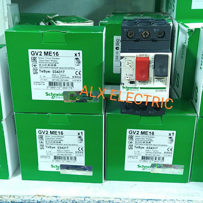 Jual Schneider Gv2me16 motor circuit breaker Gv2me 16 Original ...