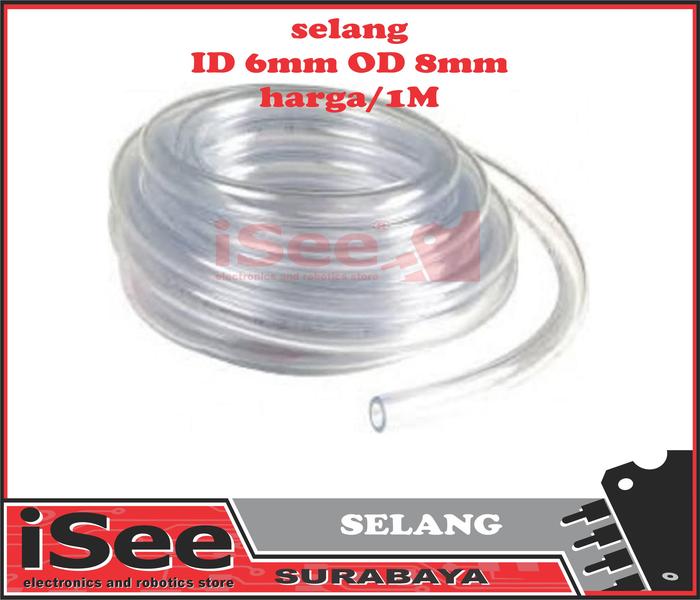 Jual Selang Air Kecil Bening Transparan Tebal 1/4" ID 6 MM Murah Per ...