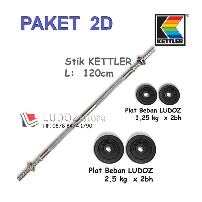 Jual Paket - 2D Barbell Dumbell set LUDOZ Dambel barbel - Jakarta ...