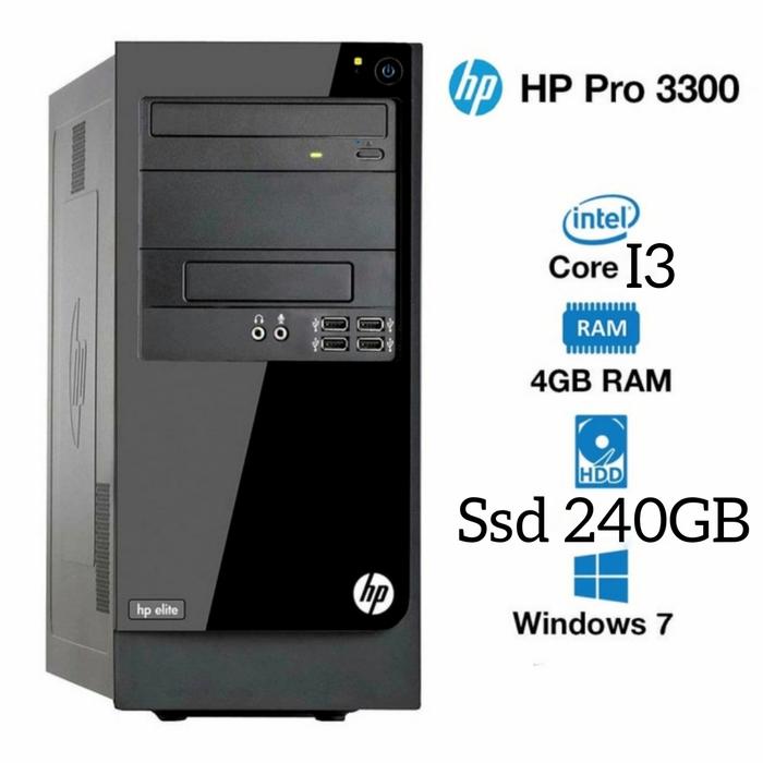 Jual CPU HP PRO 3330MT INTEL CORE I3 GEN2 RAM 4GB SSD 240GB WINDOWS 7 ...