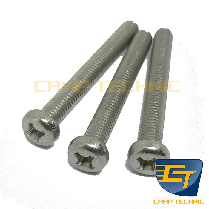 Jual 100 PCS BAUT M8 PARTIAL DRAT 8 MM PITCH 1.25 MM BESI GALVANIS BO ...