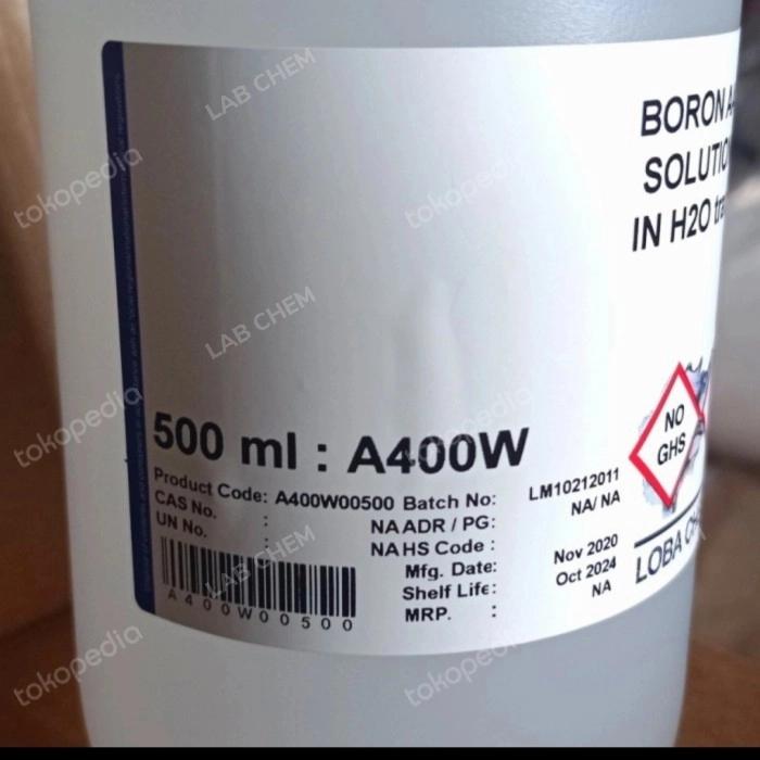 Jual Boron AAS Standard Solution 500ml Loba Chemie LAB CHEM - Kota ...