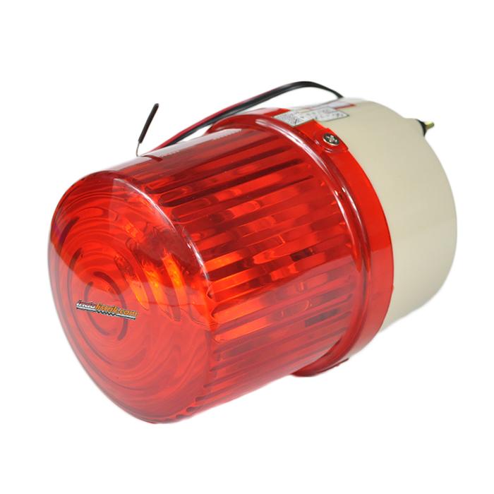 Jual Lampu Warning Light Rotary 5 inch 24V DC bunyi Buzzer TAB - Merah ...