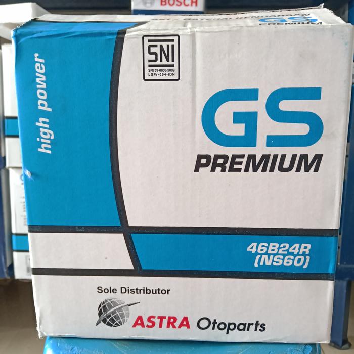 Jual Aki Mobil/ Genset/ GS Astra Premium NS60/ GS NS 60/ GSNS60/ 46B24 ...