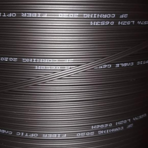 Jual kabel dc / dw / ftth drop core 2 core 1 sling 1 rol 1000m merk ...