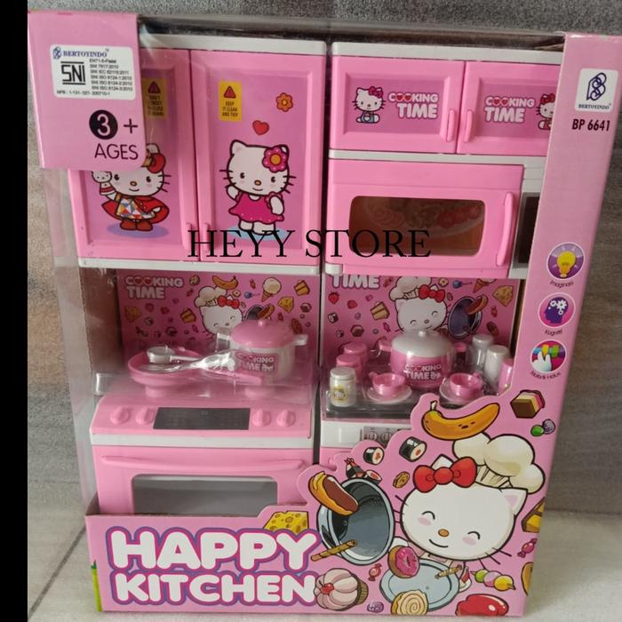 Promo MAINAN ANAK PEREMPUAN HAPPY KITCHEN MASAK MASAKAN LEMARI SET ...