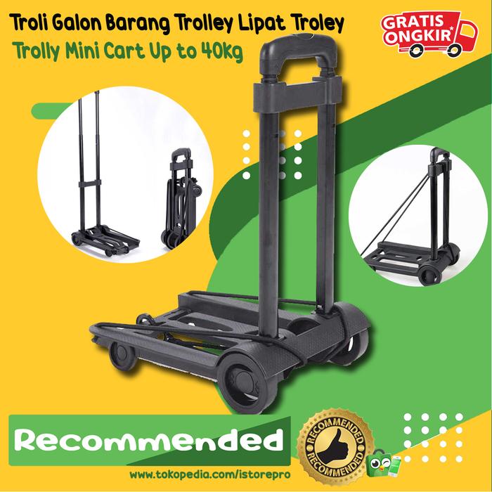 Promo Troli Galon Barang Trolley Lipat Troley Trolly Mini Cart Up to ...