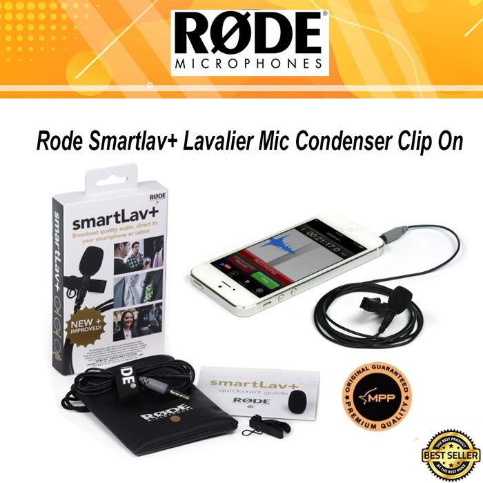 Promo Rode SmartLav+ Smart Lavalier Plus Microphone Condenser Clip On ...