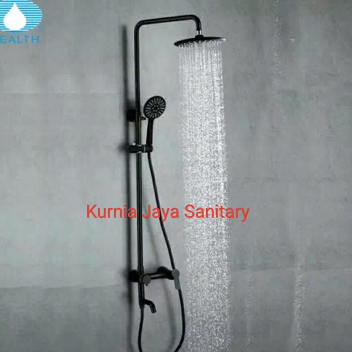Jual Shower Tiang Model Toto Mixer Hitam/Shower Column Panas Dingin ...