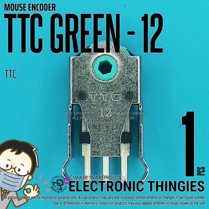 Jual MOUSE ENCODER TTC GREEN 12MM - GREEN WHEEL HIJAU - Kota Cimahi ...