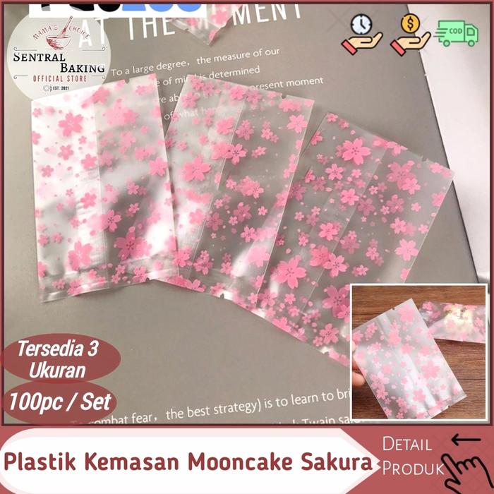 Jual Plastik Mooncake Kue Bulan Sakura / Kemasan Bungkus Cookies Nastar ...