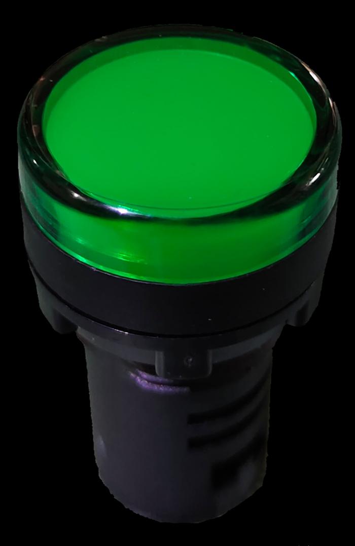 Jual Pilot Lamp LED 22 mm ( Lampu Indikator ) 220V - Hijau - Kota ...