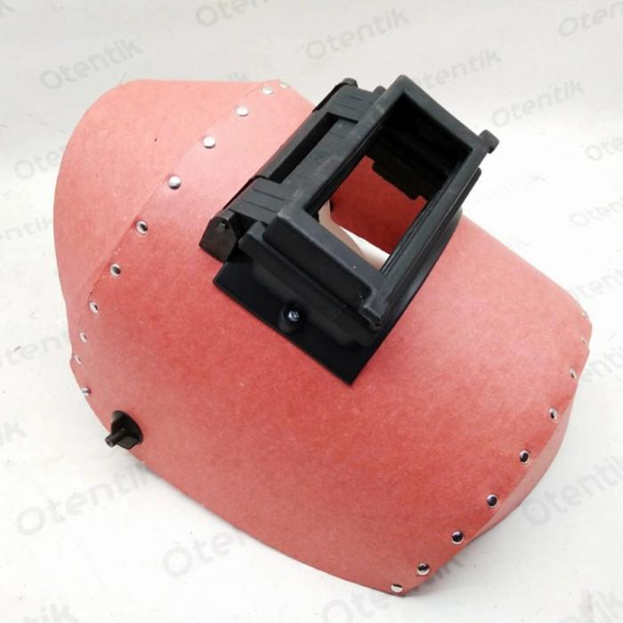 Jual TOPENG KEDOK LAS MERAH - HELM LAS - PELINDUNG WAJAH - TERMASUK ...