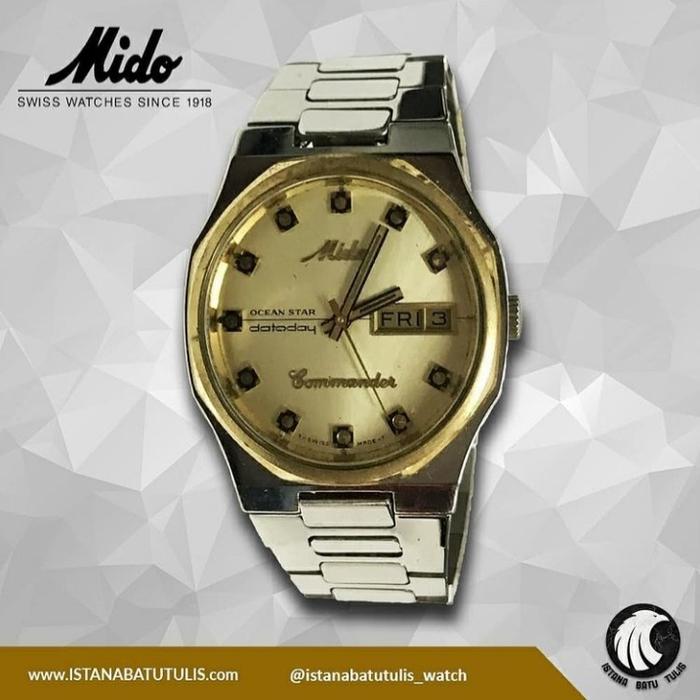 Jual MIDO OCEAN STAR DATODAY COMMANDER 25J 8018 NAUTILUS CASE RARE ...