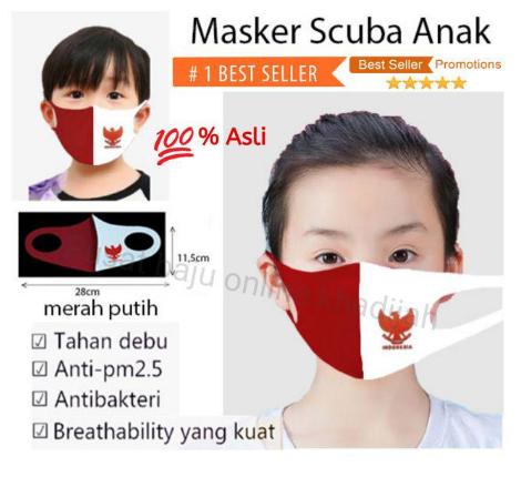 Jual Masker scuba merah putih garuda ukuran dewasa dan anak - Anak ...
