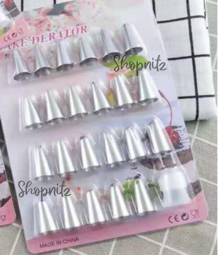 Jual Spuit Set 24pcs Cake Set Decorator Stainless Steel - Jakarta Barat ...