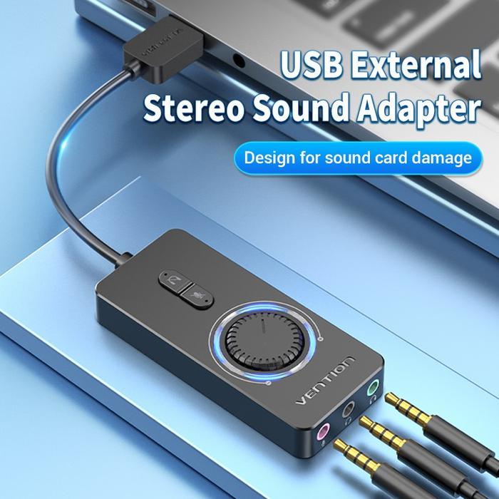 Jual Vention Cdr Sound Card Eksternal Usb To 3.5mm Ctia Omtp Soundcard ...