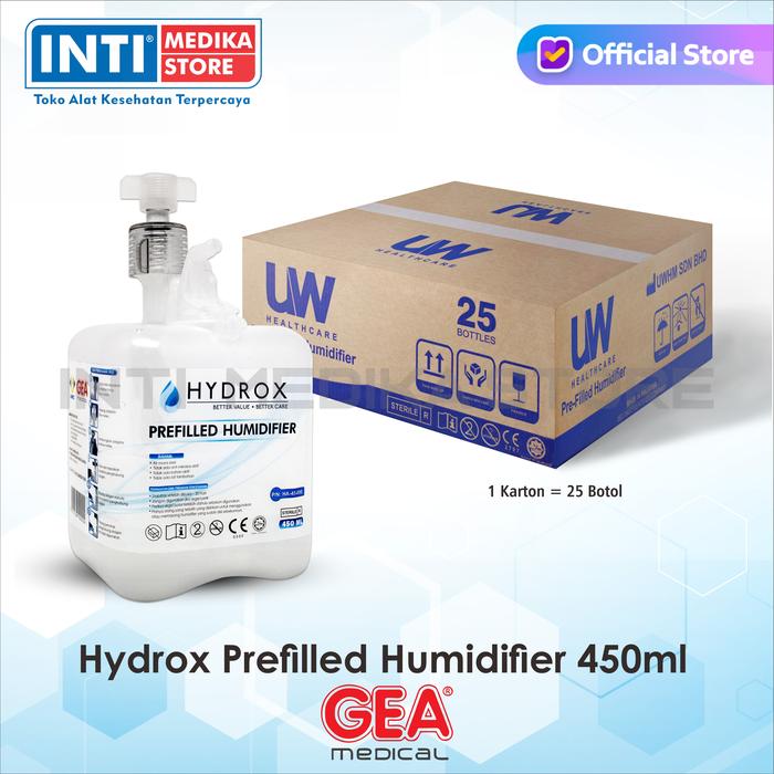 Jual GEA - Hydrox Aquapack / Cairan Humidifier o2 / Air Oksigen Steril ...