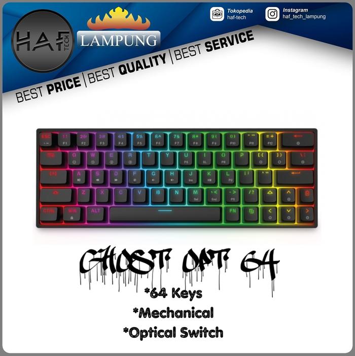 Jual Paradox Ghost OPT 64 / SK64 RGB Mechanical Gaming Keyboard Black ...