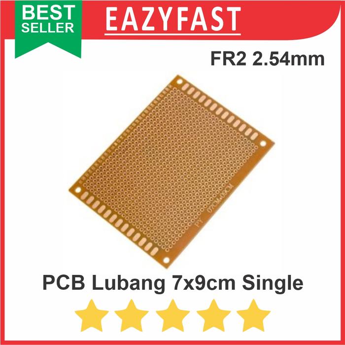 Jual PCB Lubang IC 7x9 7x9cm Single Layer Bolong Titik Matrix Pertinak ...
