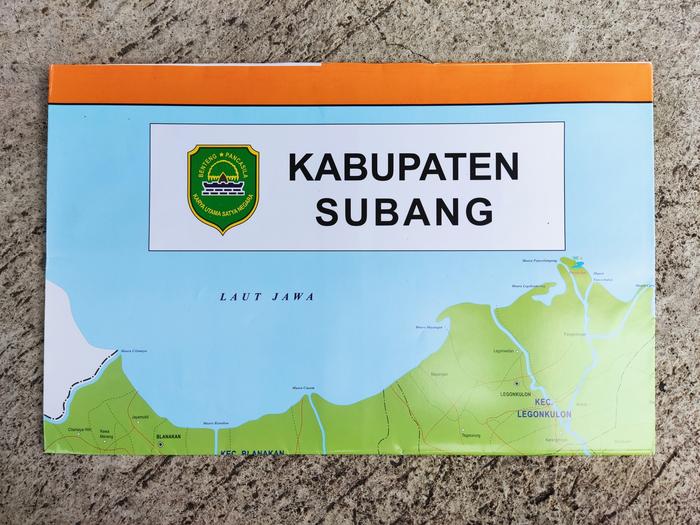Jual Peta Kabupaten Subang Lipat - Jakarta Barat - niki toko buku ...